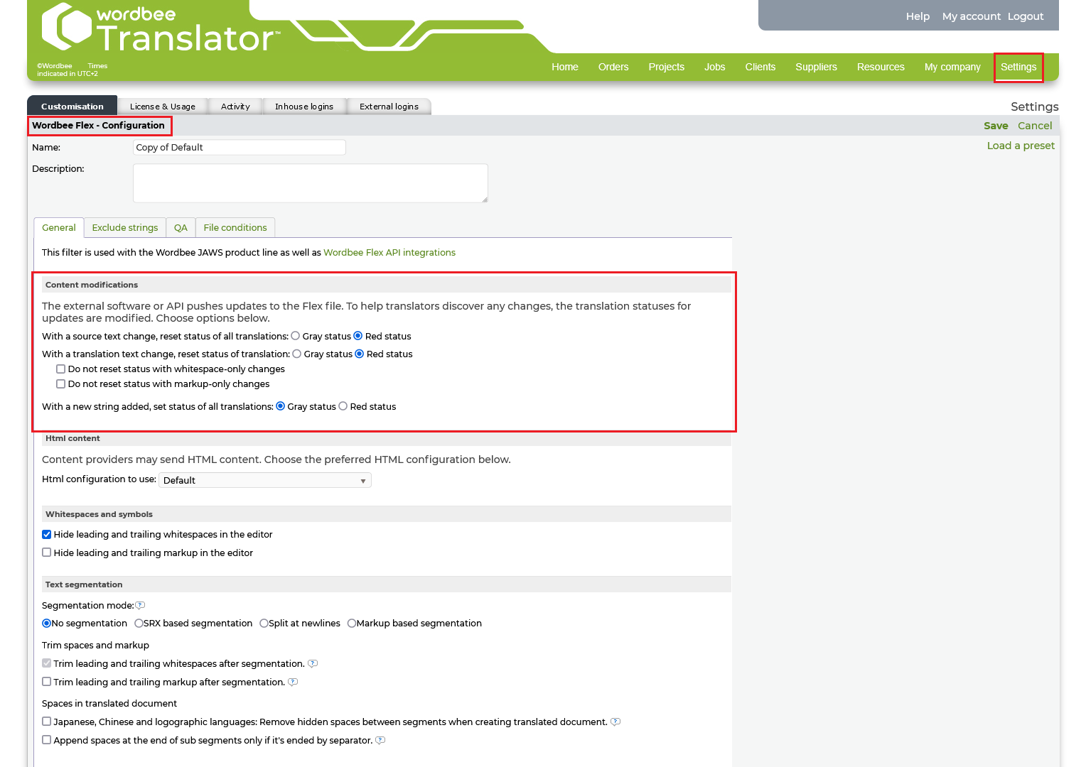 Does Wordbee Automatically Highlight Segments That Contain Updated Source Text
